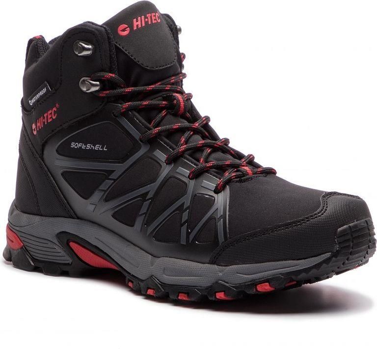 Buty trekkingowe Hitec Męskie Sakura Mid Wp Blackhigh Risk Red - Ceny i ...