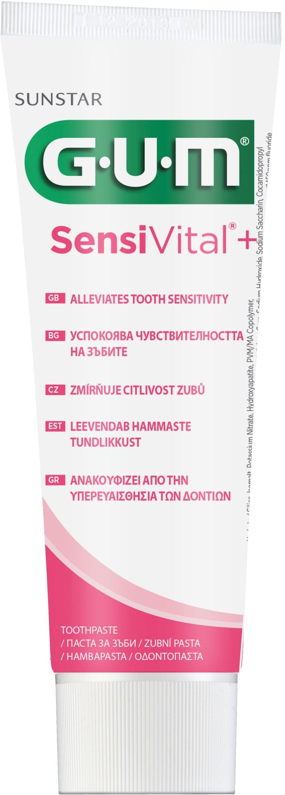 GUM SensiVital+ Pasta na nadwrażliwość zębów o podwójnym działaniu 75ml ...
