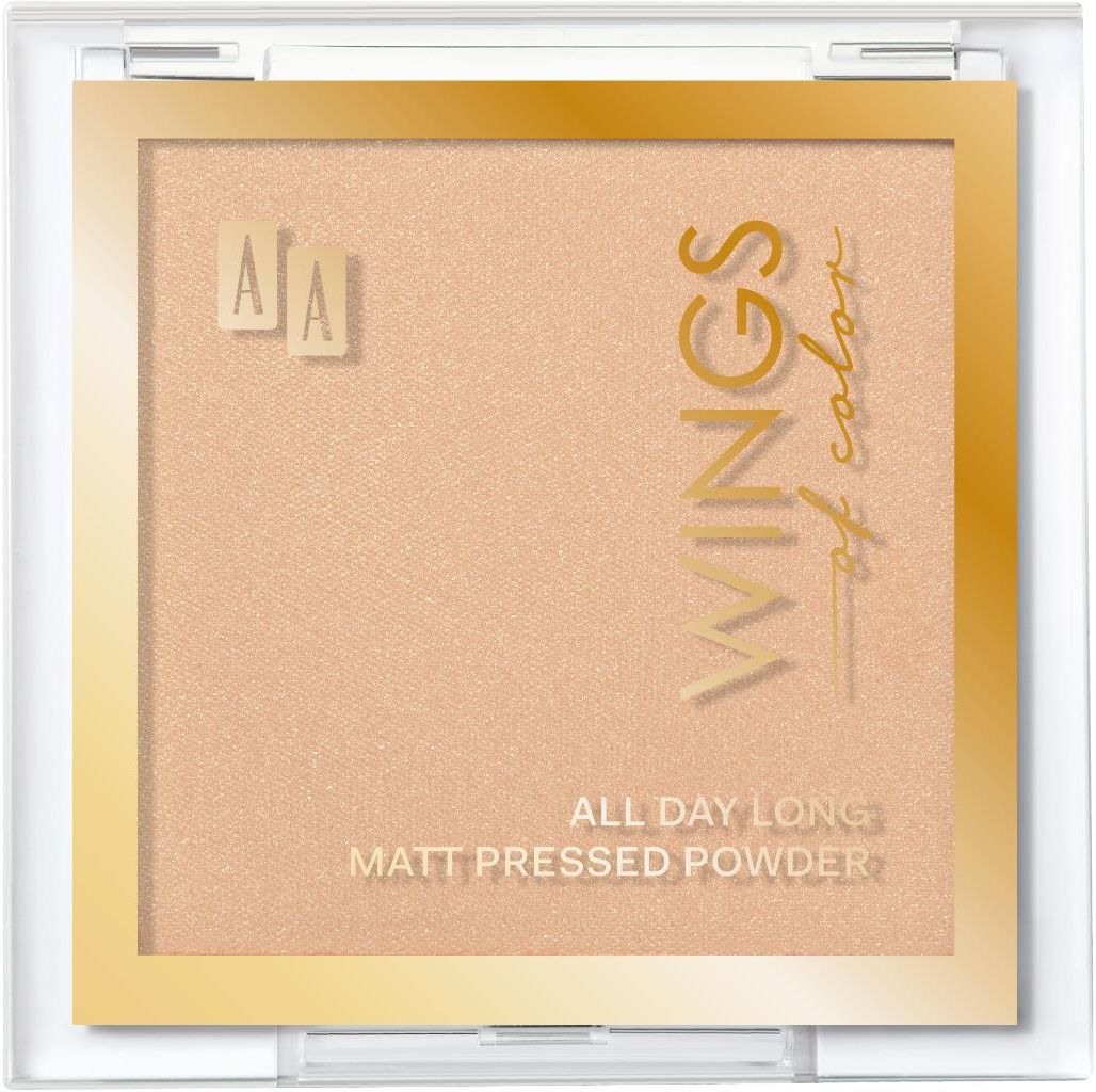 AA WINGS OF COLOR All Day Long Matt Pressed Powder Matujący Puder ...