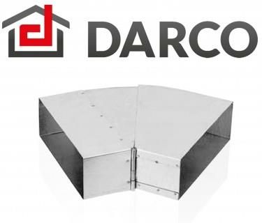 System kominkowy Darco Kolano Nastawne Prostokątne 25°-45° Z Blachy Ocynkowanej 200Mm Na 90Mm ...