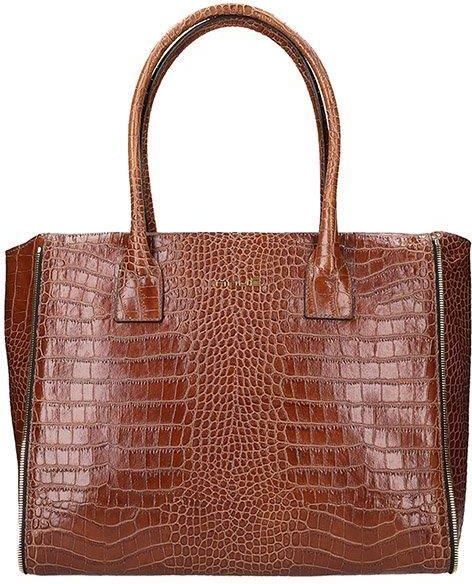 Damska Torebka ze skóry A4 Innue E363 brązowy - Ceny i opinie - Ceneo.pl