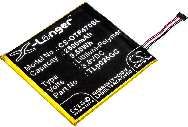Akumulator dedykowany Cameron Sino Alcatel One Touch Pixi 4 7.0 Tlp025Gc 2500Mah 9.50Wh Li ...