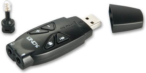 Adapter audio USB 2.0 - wejście spdif oraz analogowe Lindy 42775 ...