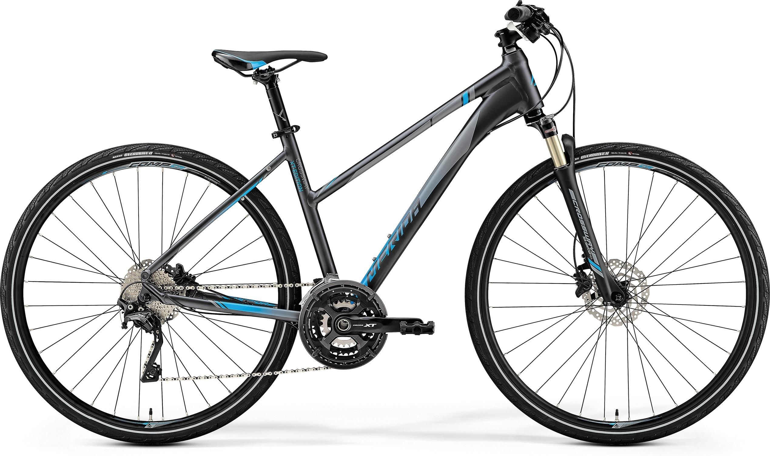 Merida Crossway Xt-Edition Lady Matt Black Shiny Silver 2019 - Rowery ...