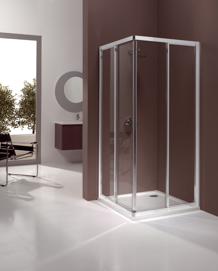 Kabina prysznicowa Ronal ECO-LINE 80cm profil srebrny mat ECOAC08000107 ...