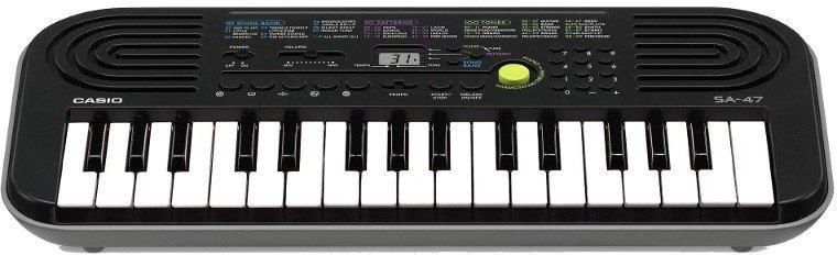Casio Sa-47 Szary - Keyboard + Zasilacz Gwarancja 5 Lat + Instrukcja Pl ...