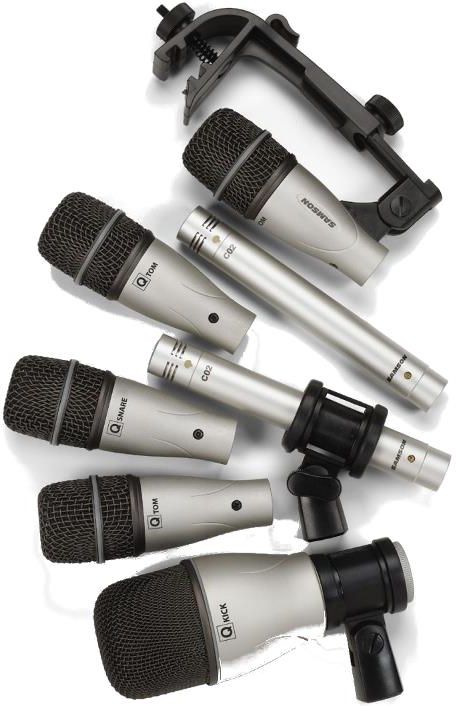 Mikrofon Samson 7Kit - Zestaw Mikrofonów Do Perkusji 3Xq Tom, 1X Q ...