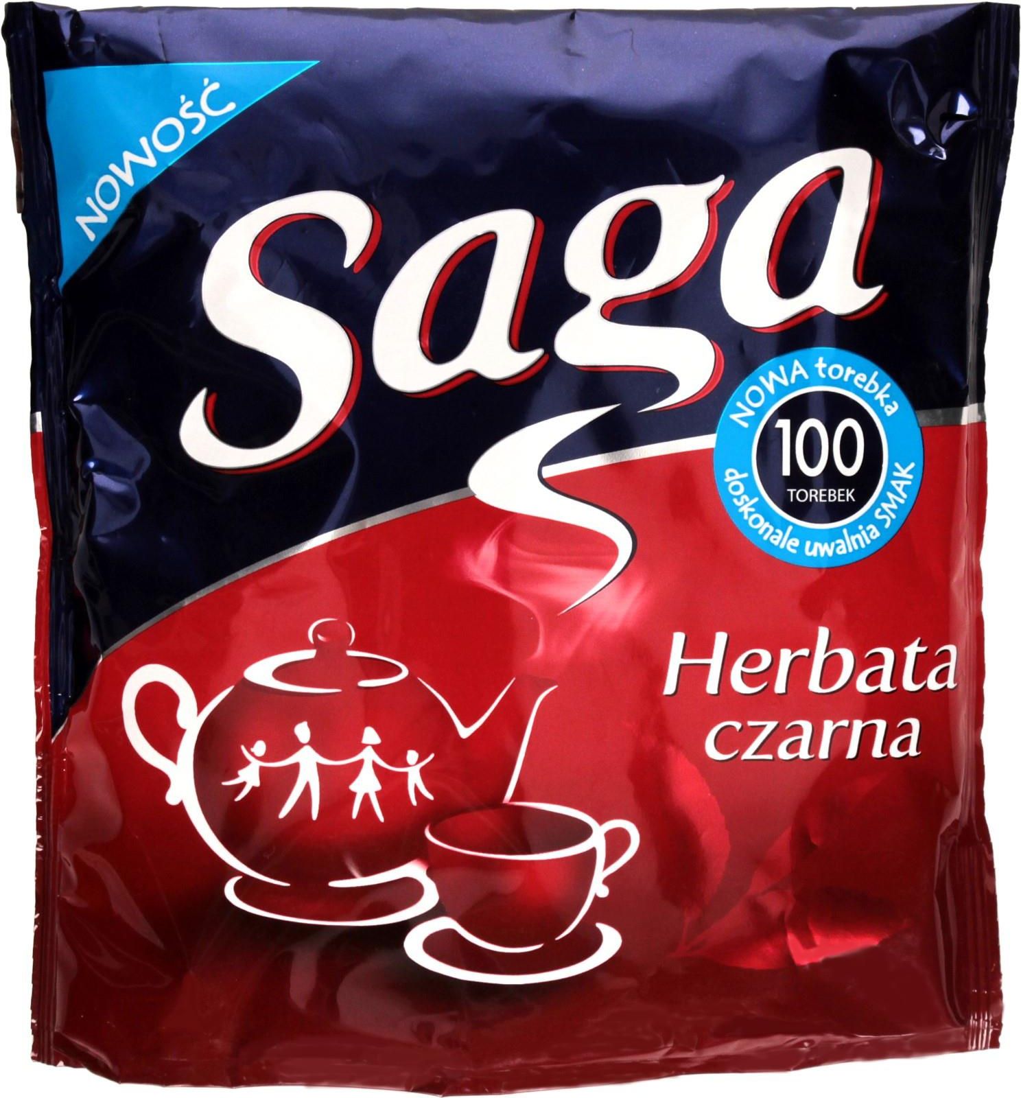 Herbata Saga Herbata Ekspresowa 100T - Ceny i opinie - Ceneo.pl