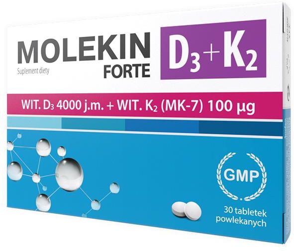 Molekin D3 + K2 Forte 30Tabl - Opinie i ceny na Ceneo.pl