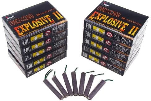 EXPLOSIVE 2 PETARDY HUKOWE 10 OPAKOWAŃ 200 SZTUK - Ceny i opinie - Ceneo.pl