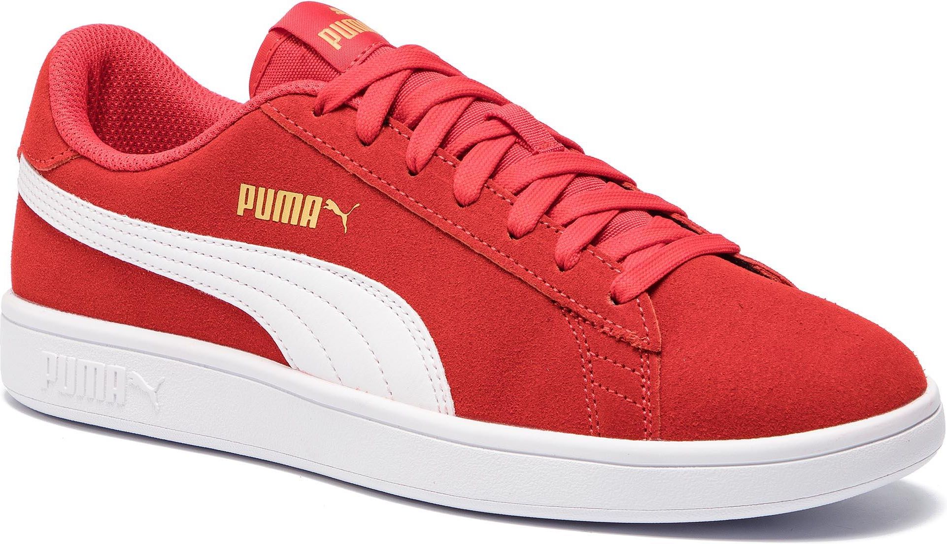 Sneakersy PUMA - Smash V2 364989 22 High Risk Red/White/Gold - Ceny i ...