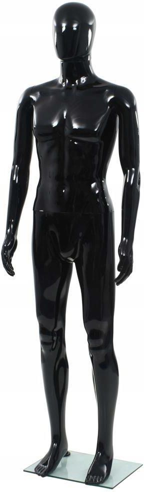 Manekin Męski Ze Szklaną Podstawą, Czarny, Błyszcz - Ceny i opinie ...
