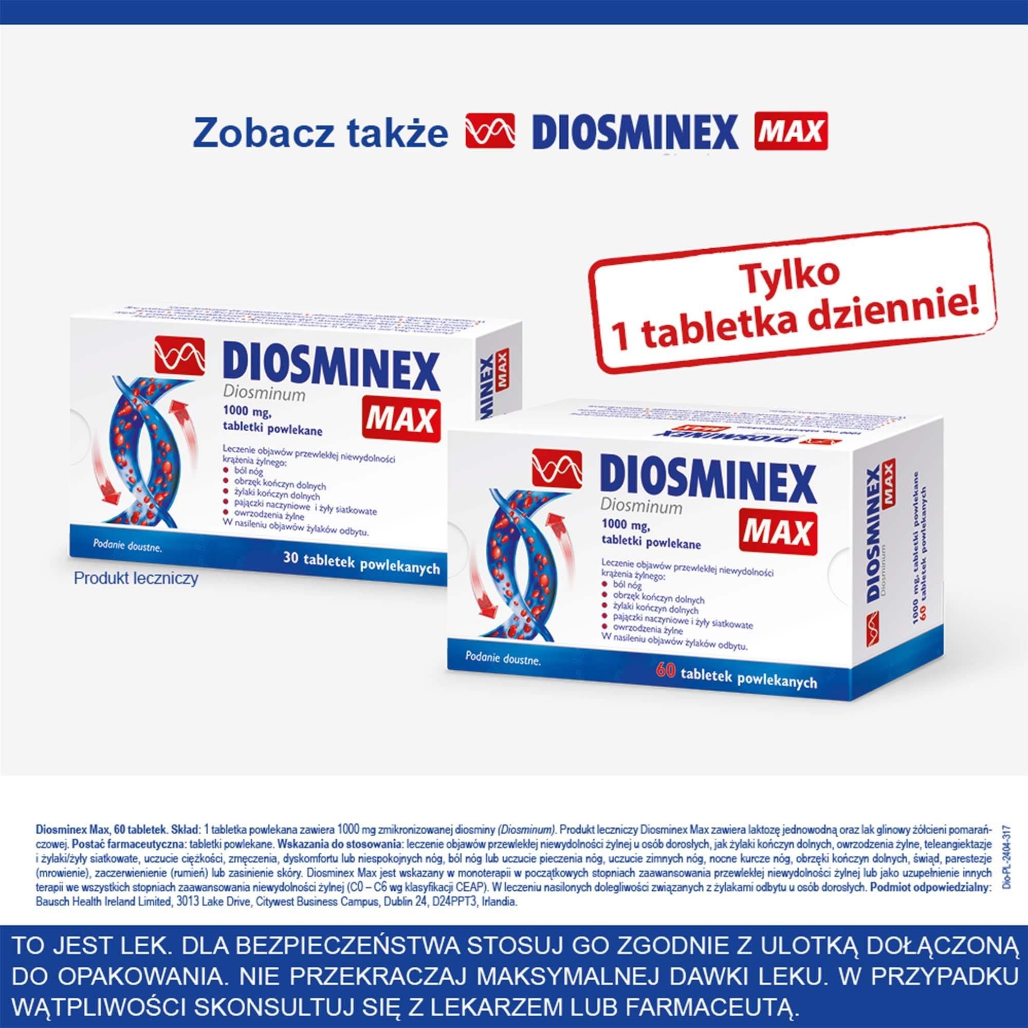 Diosminex 500mg 60 tabletek - Opinie i ceny na Ceneo.pl
