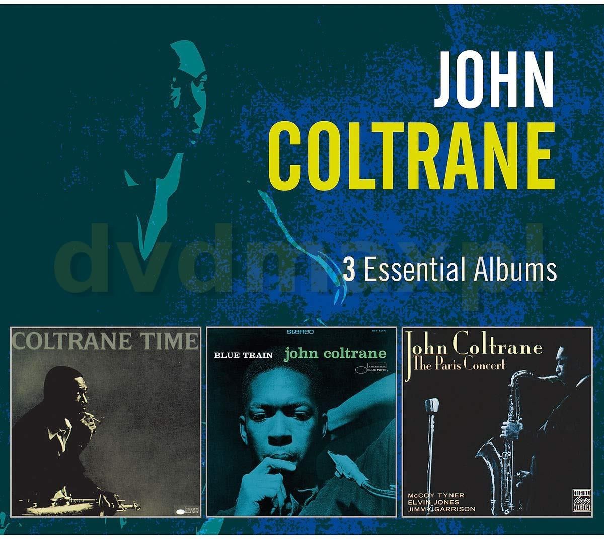 Płyta kompaktowa John Coltrane: 3 Essential Albums (Blue Train, Coltrane Time, The Paris Concert ...