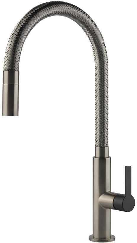 Gessi Mesh Finox/Czarny Mat 60003.599 - Bateria kuchenna, typ Stojące ...