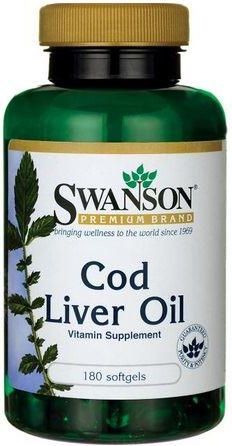 Swanson Tran Cod Liver Oil 350mg 180 Kaps - Opinie i ceny na Ceneo.pl
