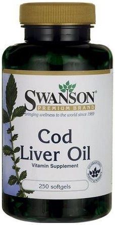 Swanson Tran Cod Liver Oil 350mg 250 Kaps - Opinie i ceny na Ceneo.pl