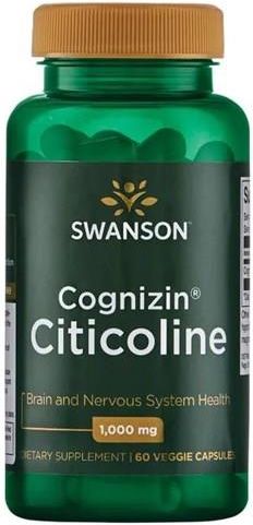 Swanson Cogniznin Citicoline Cholina 500mg 60 Kaps - Opinie i ceny na ...