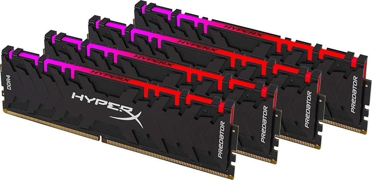 Kingston Ddr4 64Gb (4X16Gb) Hyperx Predator Rgb Dimm 3000Mhz Cl15 Black (Hx430C15Pb3Ak464 ...
