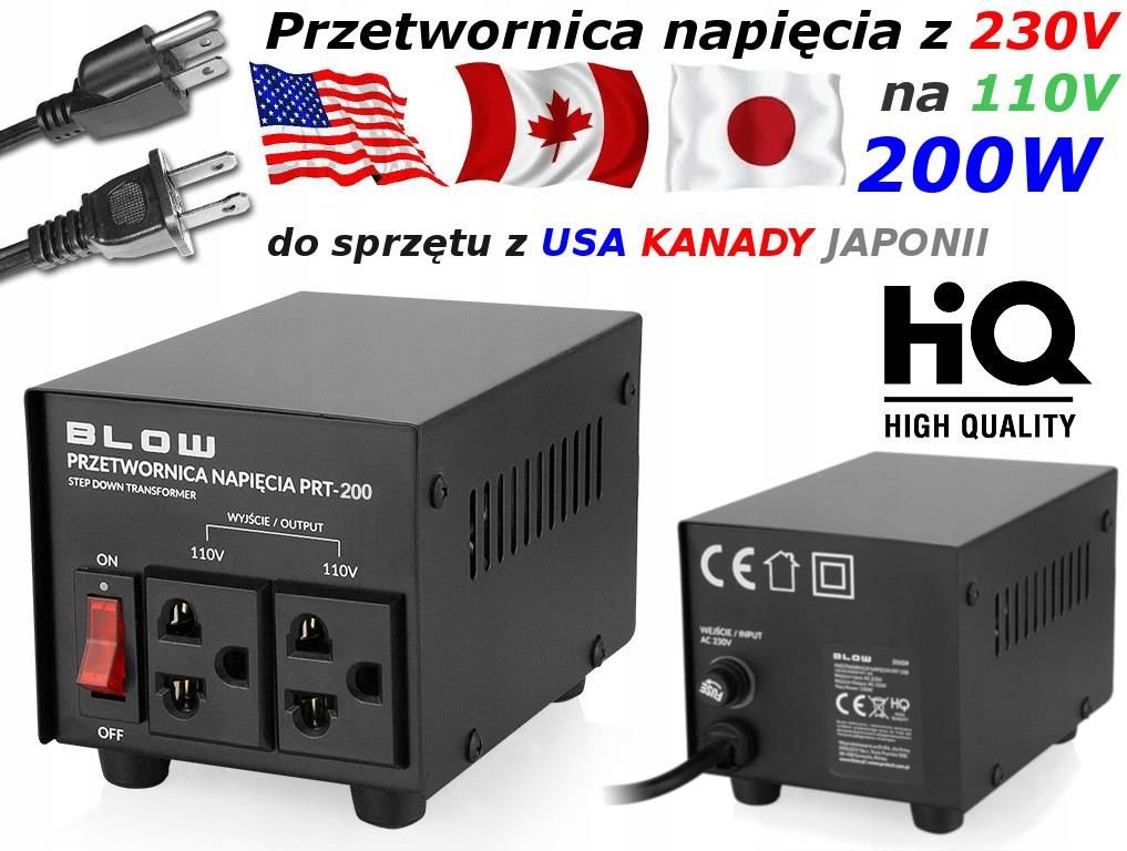 Przetwornica napięcia Konwerter przetwornica napięcia 200W 110V 120 BLOW - Opinie i ceny na Ceneo.pl