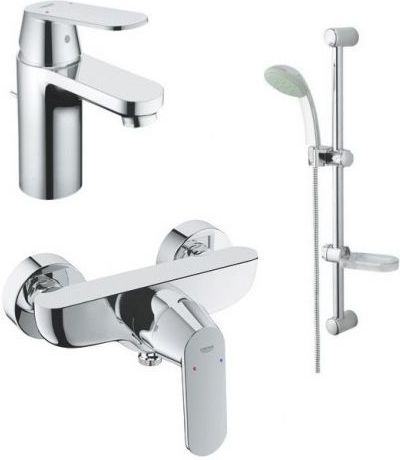 Grohe Eurosmart Cosmopolitan zestaw baterii + Tempesta Trio 32825+32837 ...