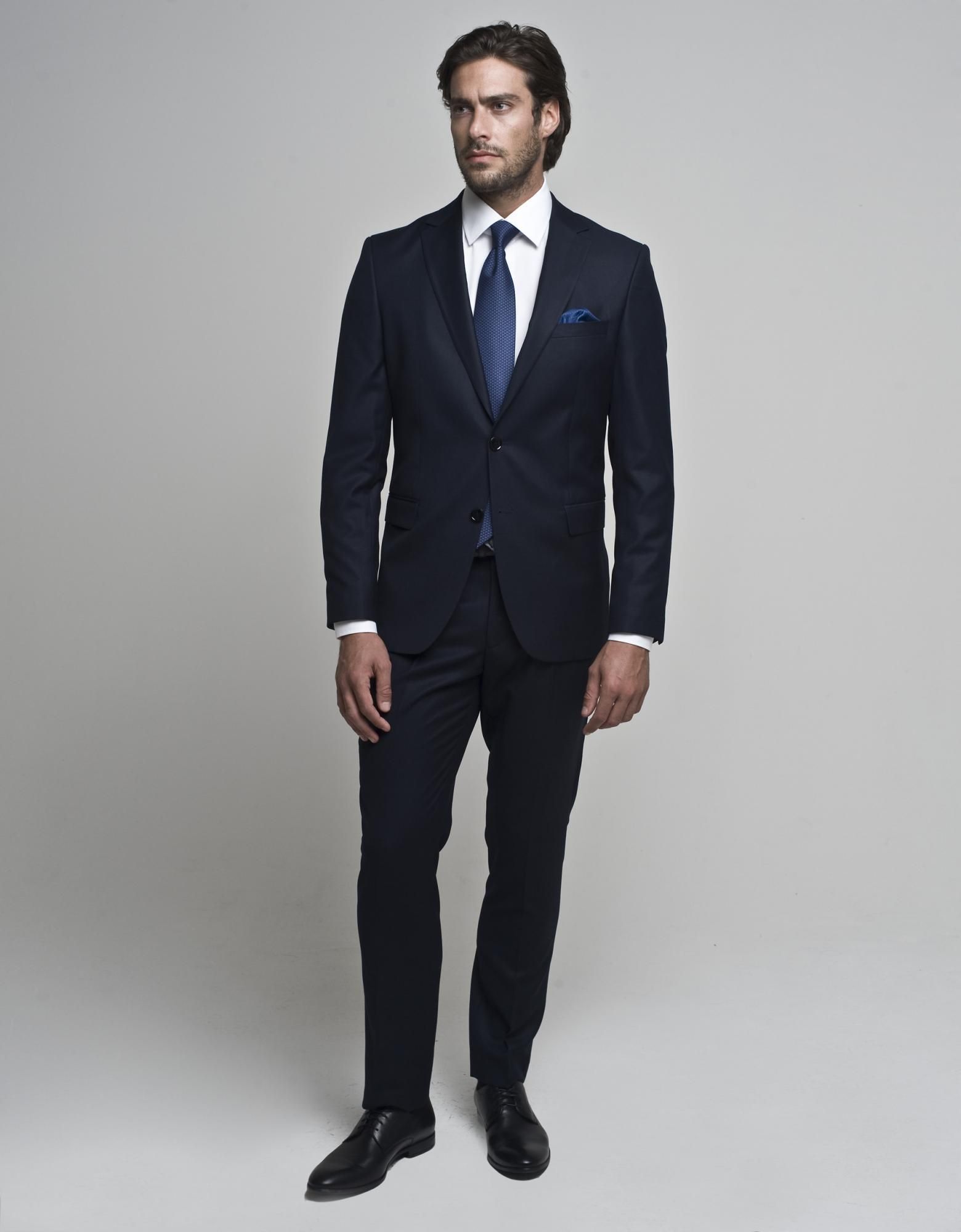 BORGIO garnitur prato granatowy slim fit 176 96 84 - Ceny i opinie ...