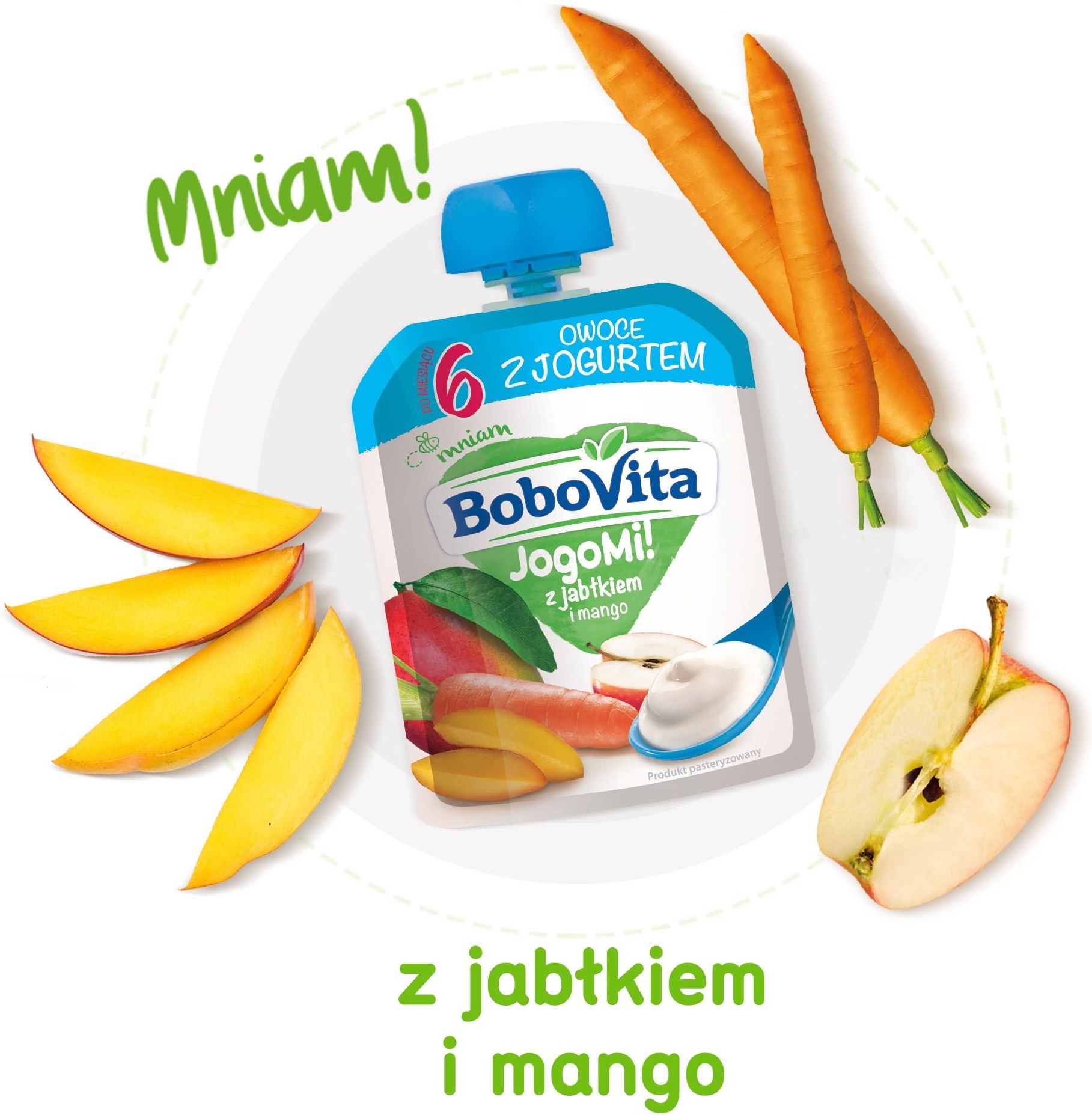 Bobovita Jogomi Deserek Owocowomleczny Z Jabłkiem I Mango 80G - Ceny i ...