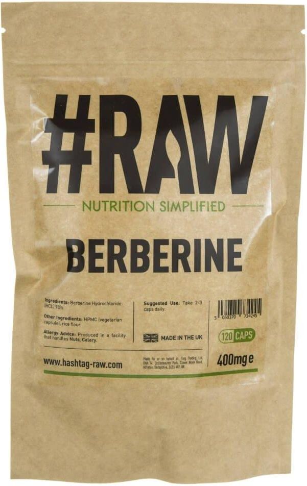RAW Berberine Berberyna 400mg 120kaps. - Opinie i ceny na Ceneo.pl
