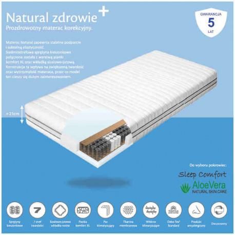 Materac Relaks Natural Zdrowie + 80X200 - Materace H3 Sprężynowe ...