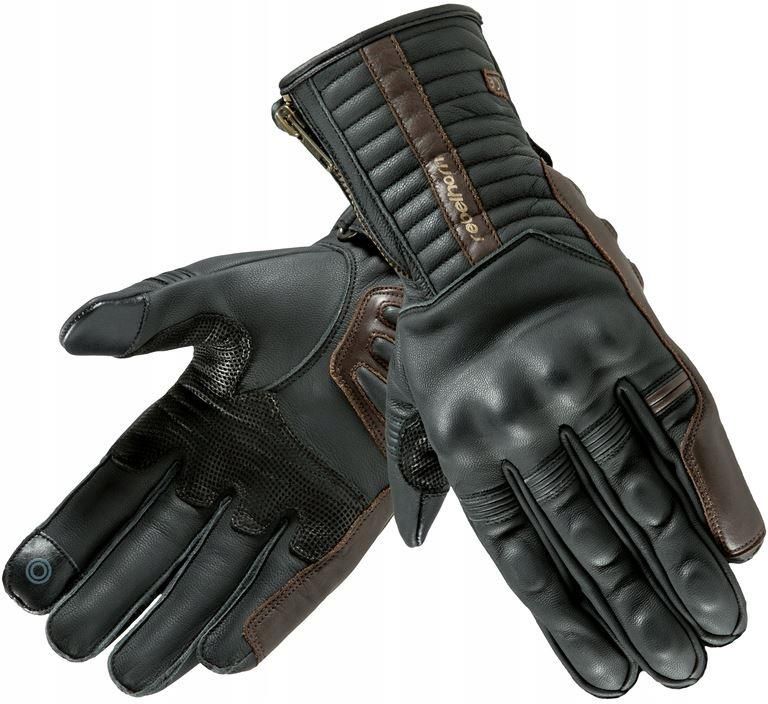 Rękawice motocyklowe Rebelhorn Opium II Retro rękawice na motor roz 3XL ...