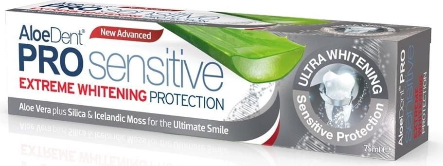 Optima naturals AloeDent Pro Sensitive Extreme Whitening Toothpaste ...