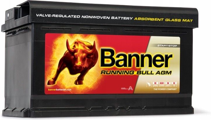 AKUMULATOR BANNER RUNNING BULL AGM 80AH 800A 58001 580 01 - Opinie i ...