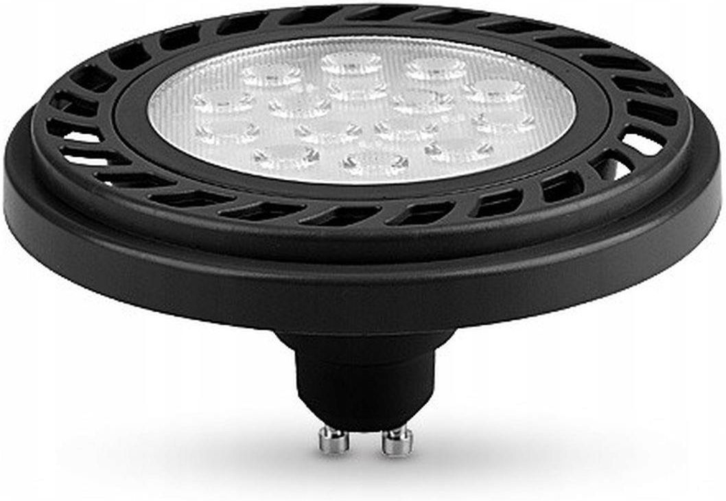 Premium Lux Led Es111 Czarna Ściemnialna 9W Ar111 Gu10 Ciepła Biała ...
