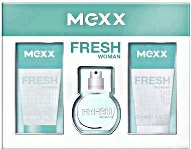 Mexx Fresh Woman woda toaletowa 15ml + mleczko do ciała 50ml + Żel pod ...