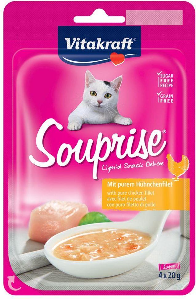 Karma Vitakraft Souprise Z Kurczakiem 24x20G - Ceny i opinie - Ceneo.pl