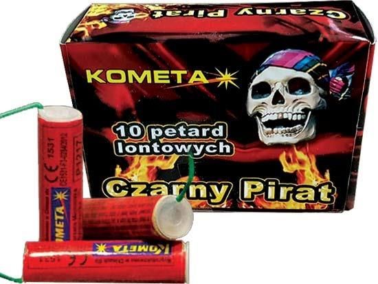 Kometa Petardy Lontowe Czarny Pirat P1217 10Szt - Ceny i opinie - Ceneo.pl