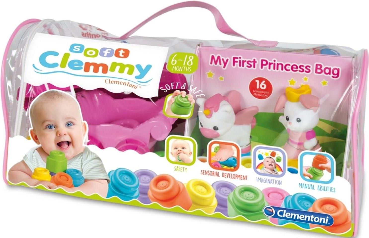 Clementoni Baby Clemmy Klocki W Torbie Księżniczki - ceny i opinie ...