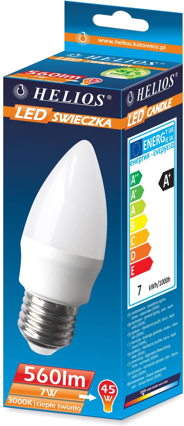 Helios Led Świecowa 230V 7W 560Lm C37 (Led2868) - Opinie i atrakcyjne ...