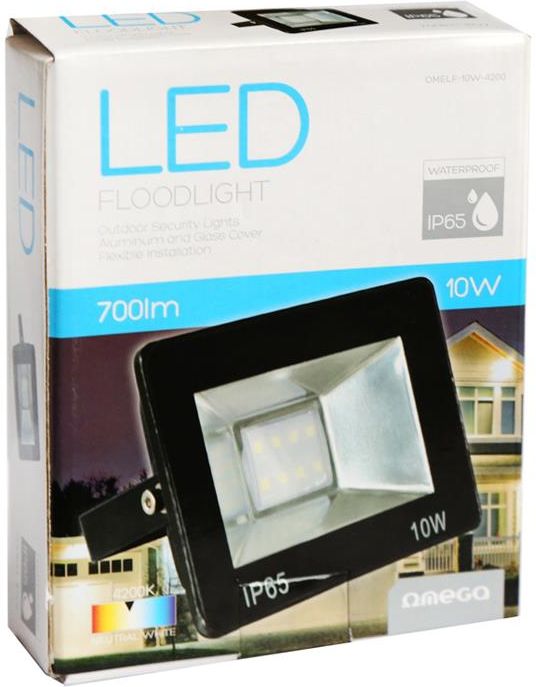 Omega Led Floodlight4200K 10W 220240V43859 (Omelf10W4200) - Opinie i ...