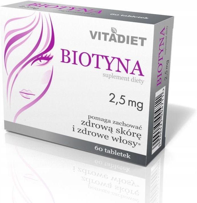 Vitadiet Dervit Forte Z Biotyną 60 kaps - Opinie i ceny na Ceneo.pl