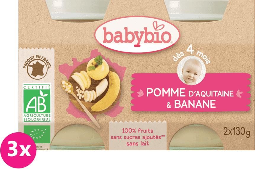 Vitagermine Babybio Jabłko Banan Po 4 Miesiącu 3x130G - Ceny i opinie ...