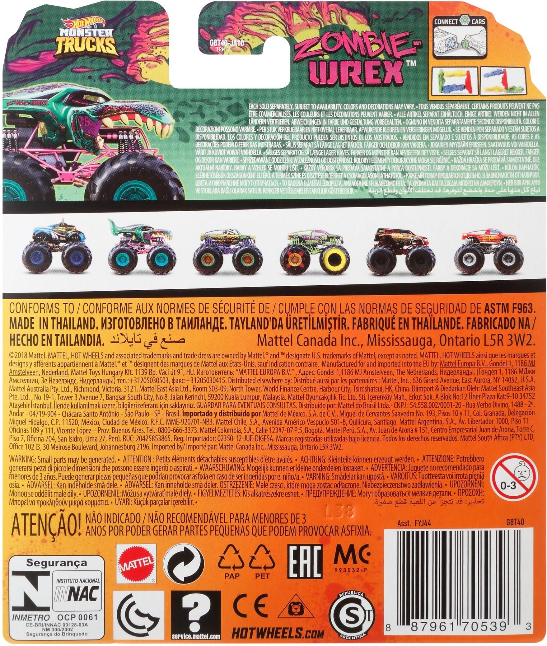 Hot Wheels Monster Trucks zombie wrex FYJ83 GCX24 - Ceny i opinie ...