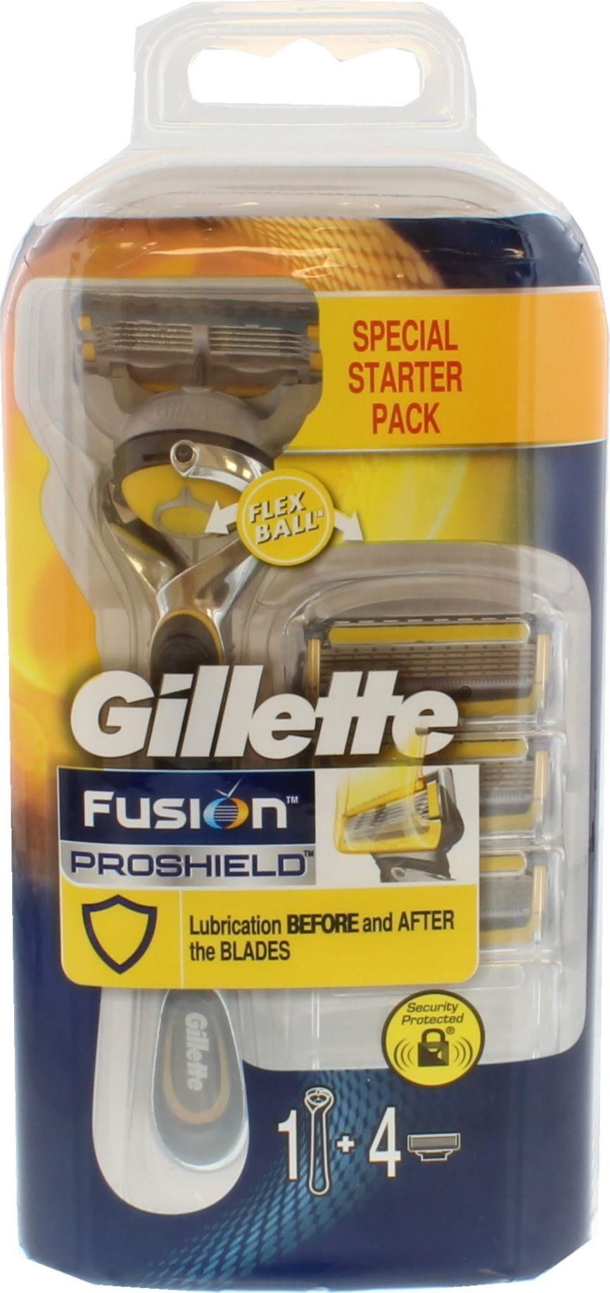 GILLETTE FUSION PROSHIELD MASZYNKA + 4 WKŁADY - Opinie i ceny na Ceneo.pl