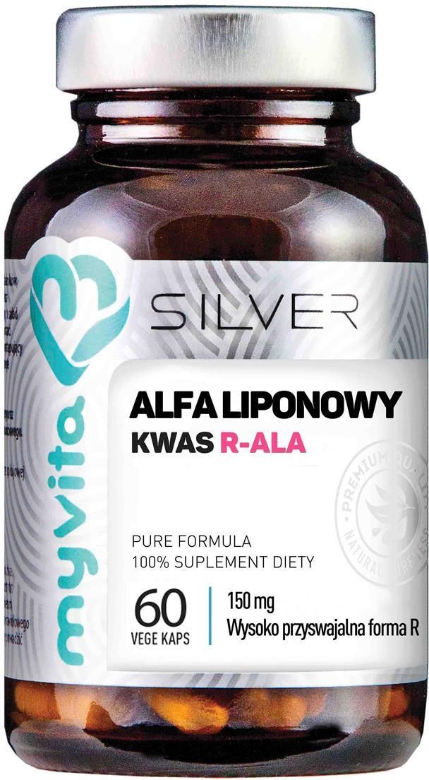Myvita Silver Alfa Liponowy Kwas R-Ala 150Mg 60 Kaps - Opinie i ceny na Ceneo.pl