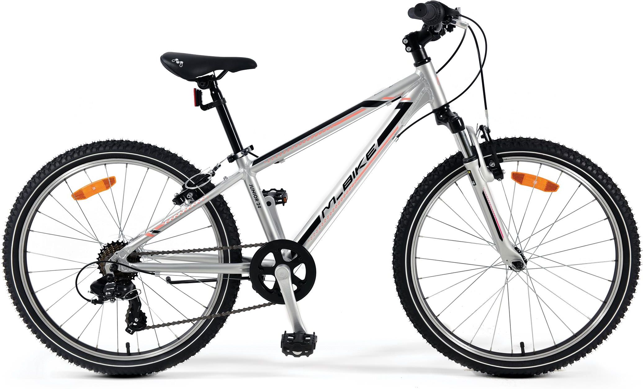 Merida M-Bike Junior 24 Boy 24 Silver Black Light-Orange 2019 - Rowery ...