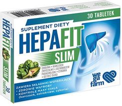 Wegafarm Hepafit Slim Wątroba Tabletki 30 szt - Opinie i ceny na Ceneo.pl