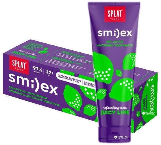Splat Smilex Natural Toothpaste For Children & Teens Juicy Lime 100G ...