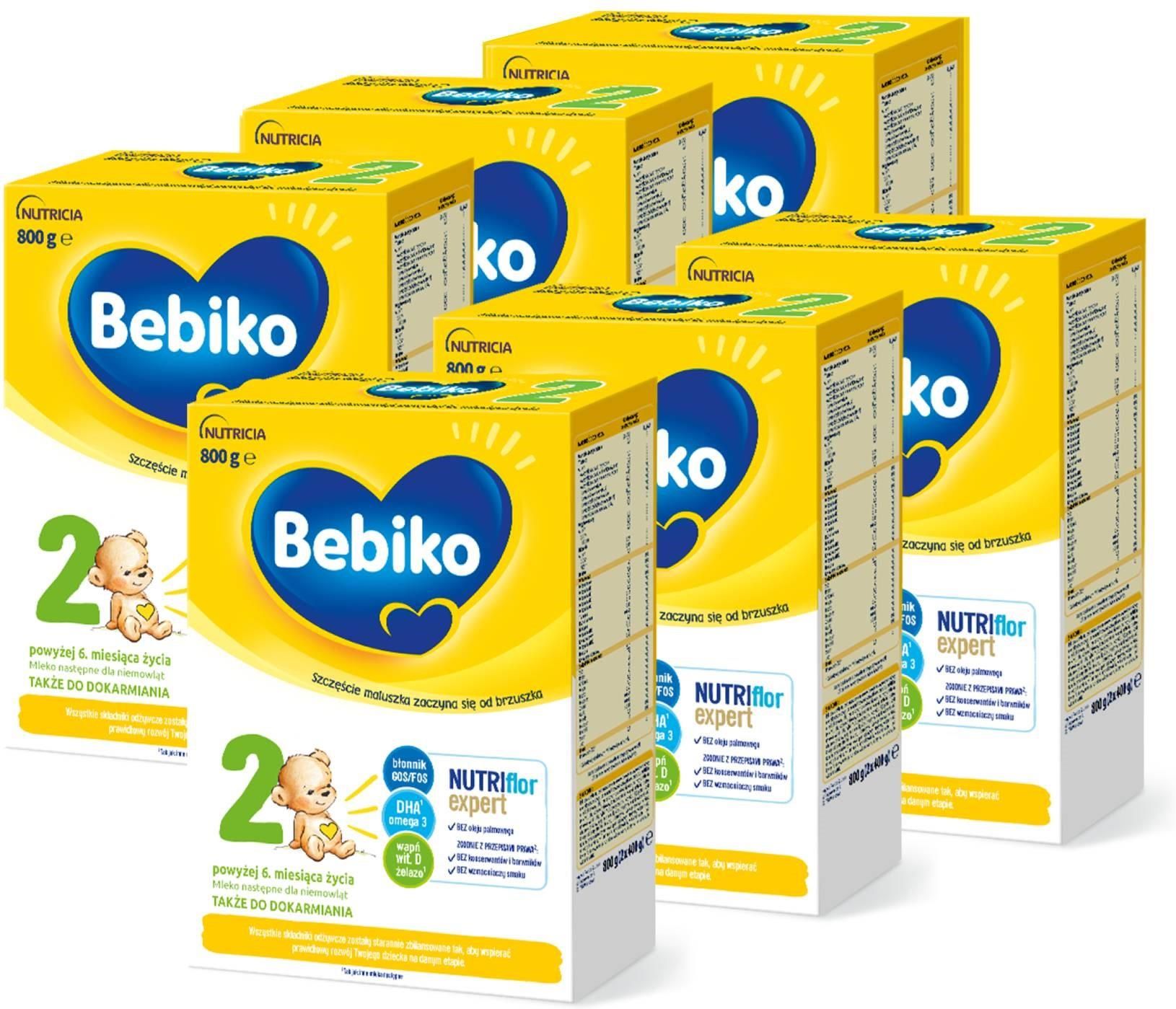 Bebiko 2 Mleko następne powyżej 6. miesiąca życia 6x800g - Ceny i ...