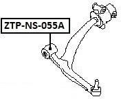 TULEJA PRZEDNIA WAHACZA INFINITI FX45/35 S50 02-08 ZTP-NS-055A ...
