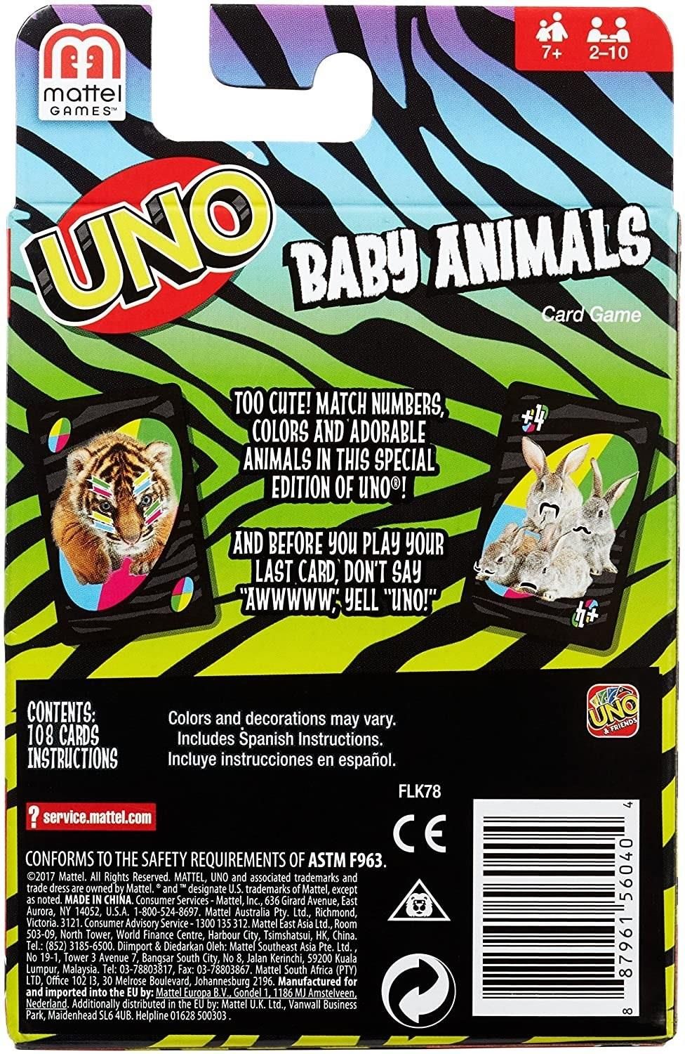 Mattel Uno Baby Animal FLK78 - Gra dla dziecka - Ceny i opinie - Ceneo.pl